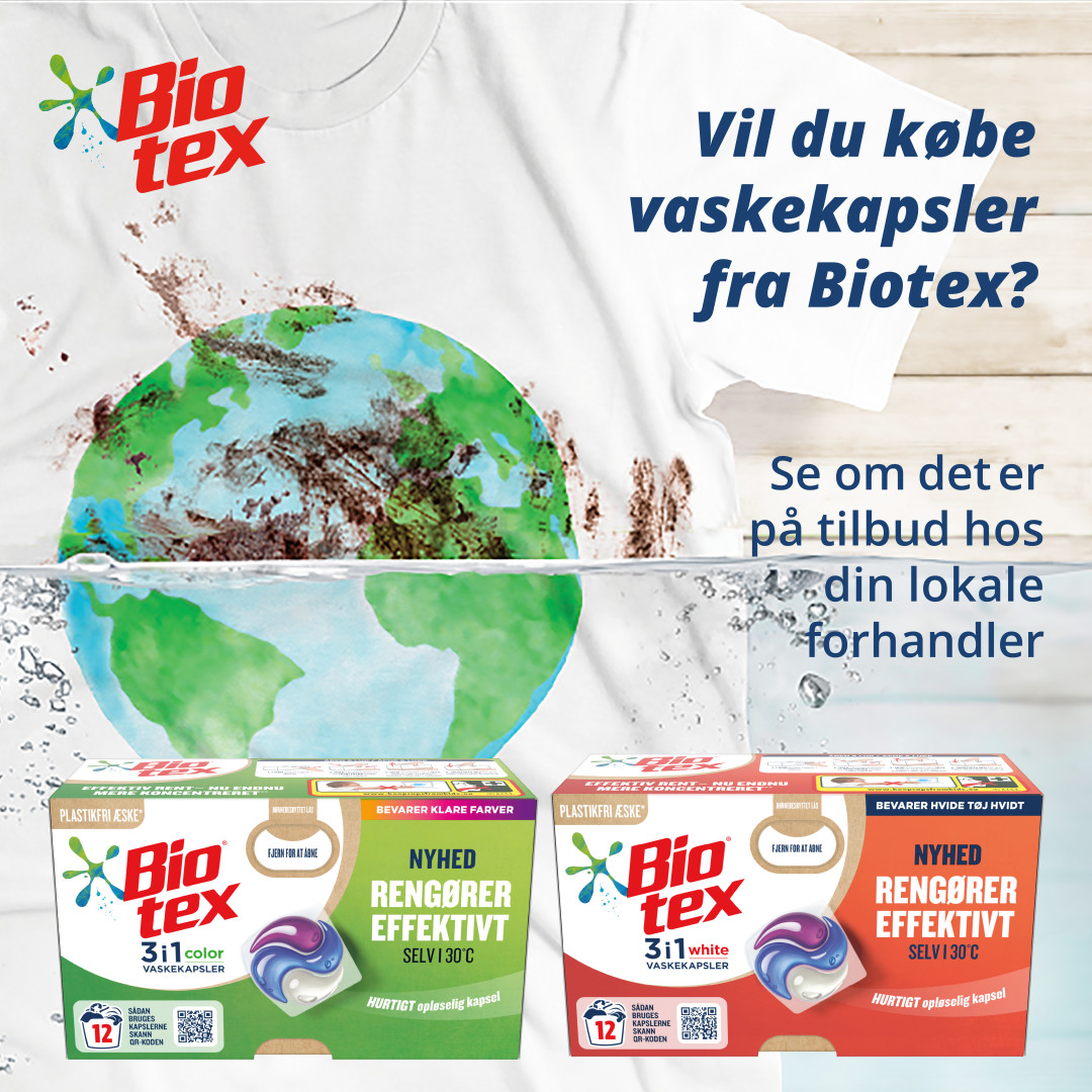 Biotex | NYHED 3i1 Vaskekapsler | Bio-tex